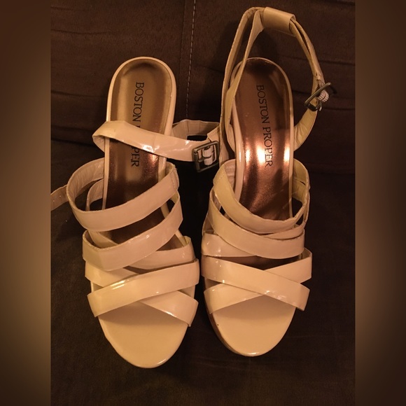 Boston Proper | Shoes | Boston Proper Wedge Sandals 85m Good Used ...